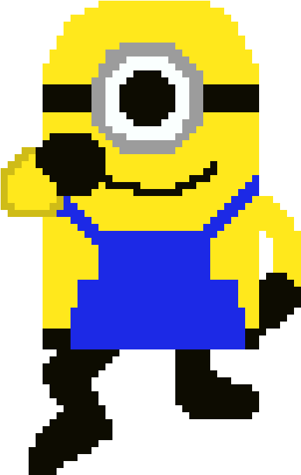 Minion Whip - Pixel Art - (580x760) Png Clipart Download