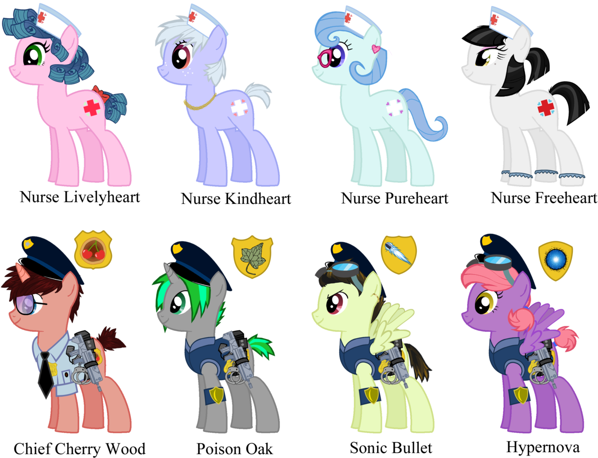 Nurses And Police Ponies By Reitanna-seishin - Mlp Cops - (1280x1023 ...