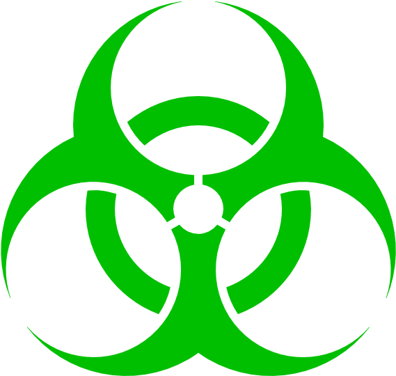 Green Biohazard Symbol Png - (600x600) Png Clipart Download