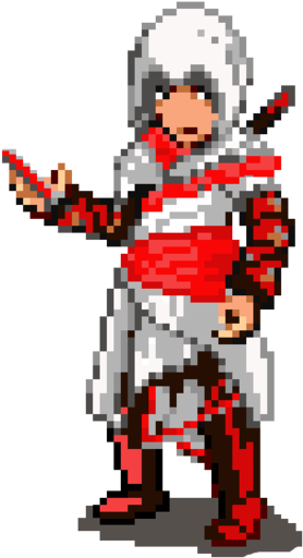 Assassin's Creed Pixel Art By Hiyakekaiza - Perler Beads Altair ...
