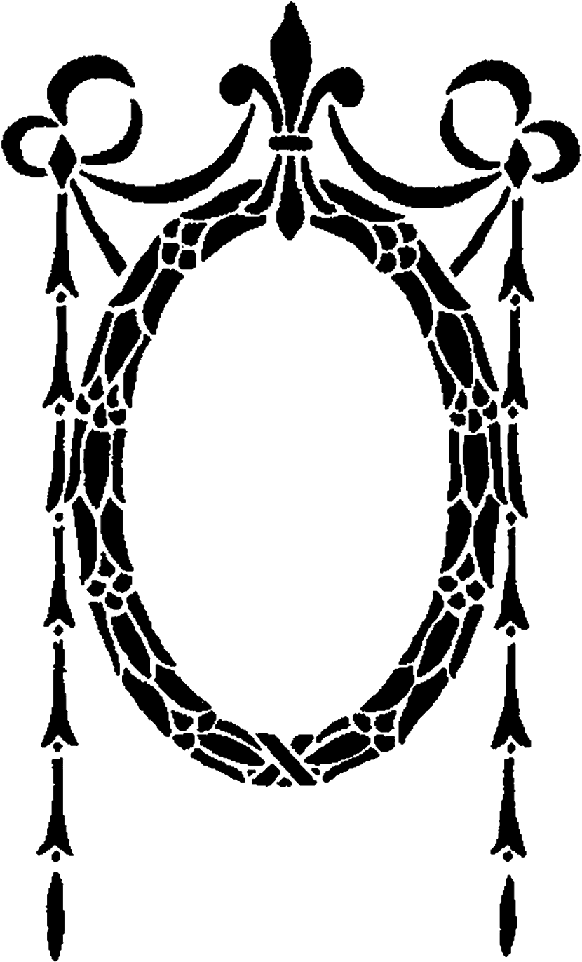 Decorative Frame Clip Art - Digital Stamp - (1095x1600) Png Clipart ...