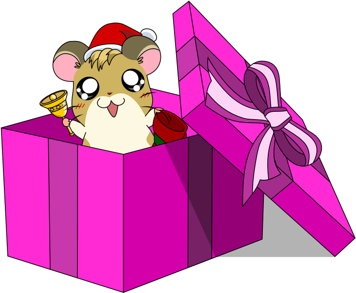 Yuki The Christmas Hamster By Szufla - Cartoon - (742x611) Png Clipart ...