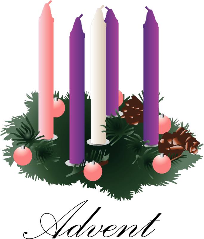 Advent Candles - (684x800) Png Clipart Download