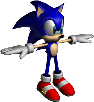 My 3d Sonic Model By Nash The Mutt - Bad Sonic 3d Model - (640x480) Png ...