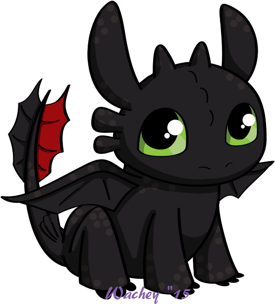 Toothless Fanart By Wachey On Deviantart - Drawing - (600x710) Png ...