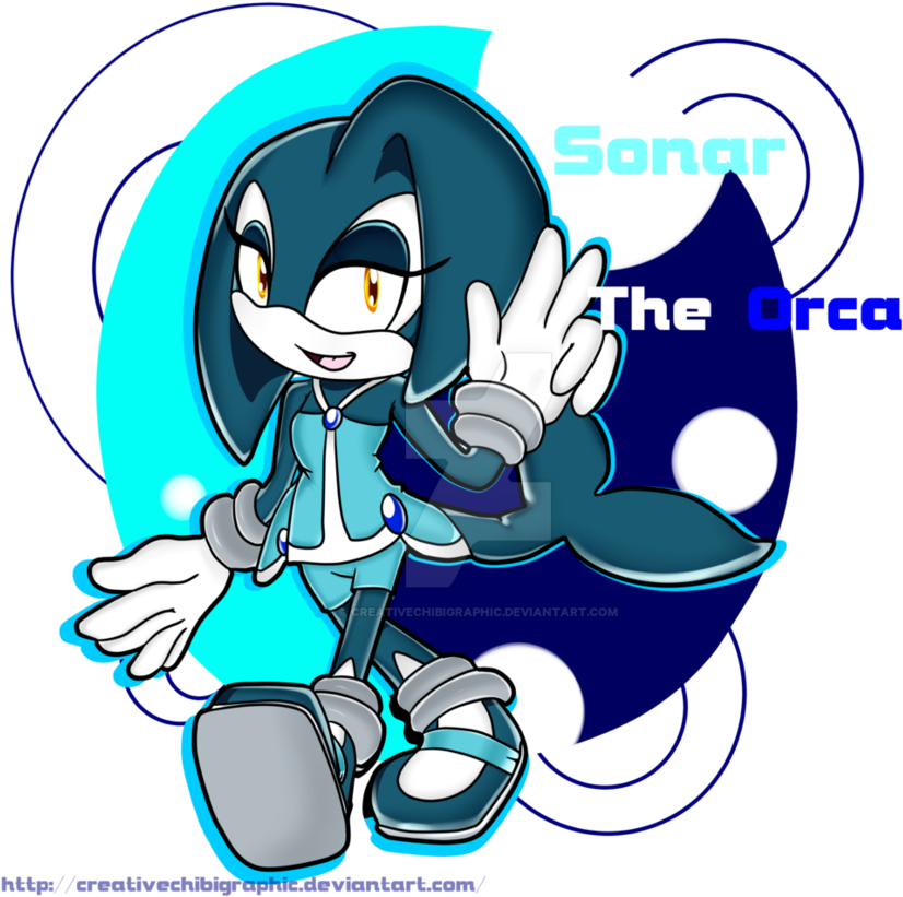 Sonar The Orca Art Trade By Creativechibigraphic - Sonic Sonar The Orca ...