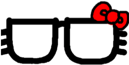 Hello Kitty Glasses Draw By Thekarinaz - Hello Kitty Glasses Png - (320x426) Png Clipart Download