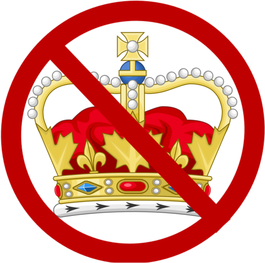 Anti Monarchy By Deltausa - Not Allowed Sign - (893x895) Png Clipart ...
