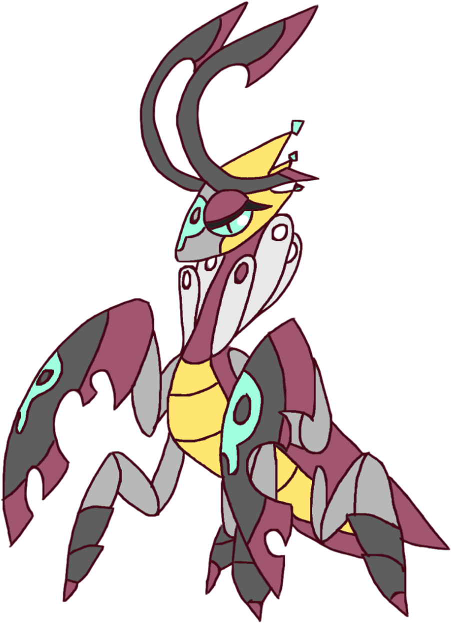 Decapulet - Mantis Fakemon - (1280x1280) Png Clipart Download