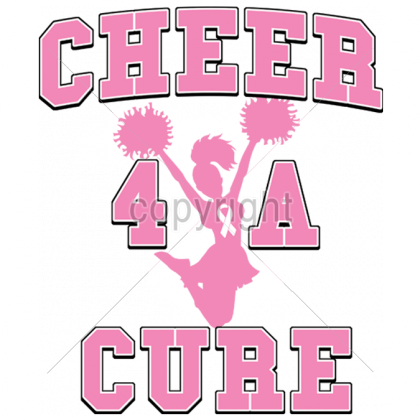Cheer Dance - Pink Ribbon - (420x420) Png Clipart Download