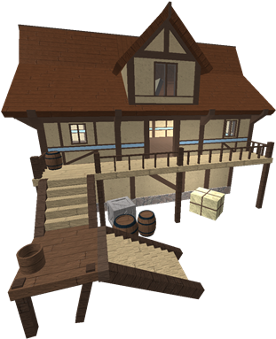 Medieval House - Roblox - (420x420) Png Clipart Download