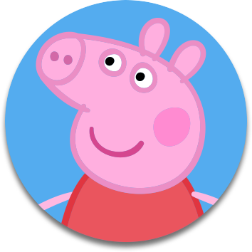 Desenhos Da Peppa Pig Colorido - Face Peppa Pig Png - (354x354) Png ...