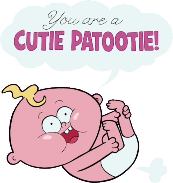 S1e6 Cutie Patootie - You Re A Cutie Patootie - (589x620) Png Clipart ...