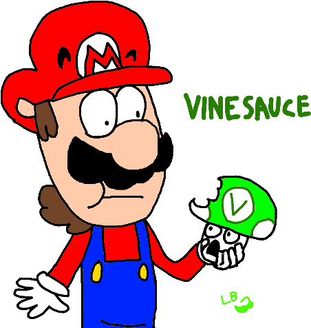 Mario Eating Vinesauce Mushroom By Luigibroz - Vinesauce Mushroom Mario ...