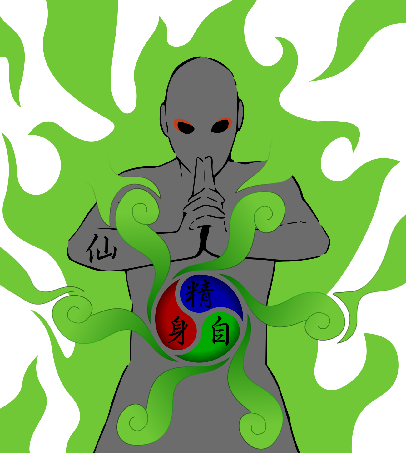 Senjutsu Chakra - Sage Chakra - (1300x1450) Png Clipart Download