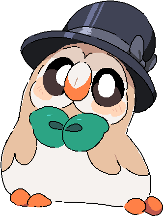 Rowl With A Top Hat - Cartoon - (435x483) Png Clipart Download