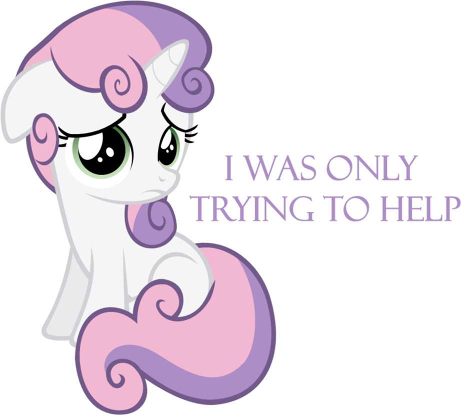 Only Trying To Help By Zacatron94 - Sweetie Belle - (963x829) Png ...