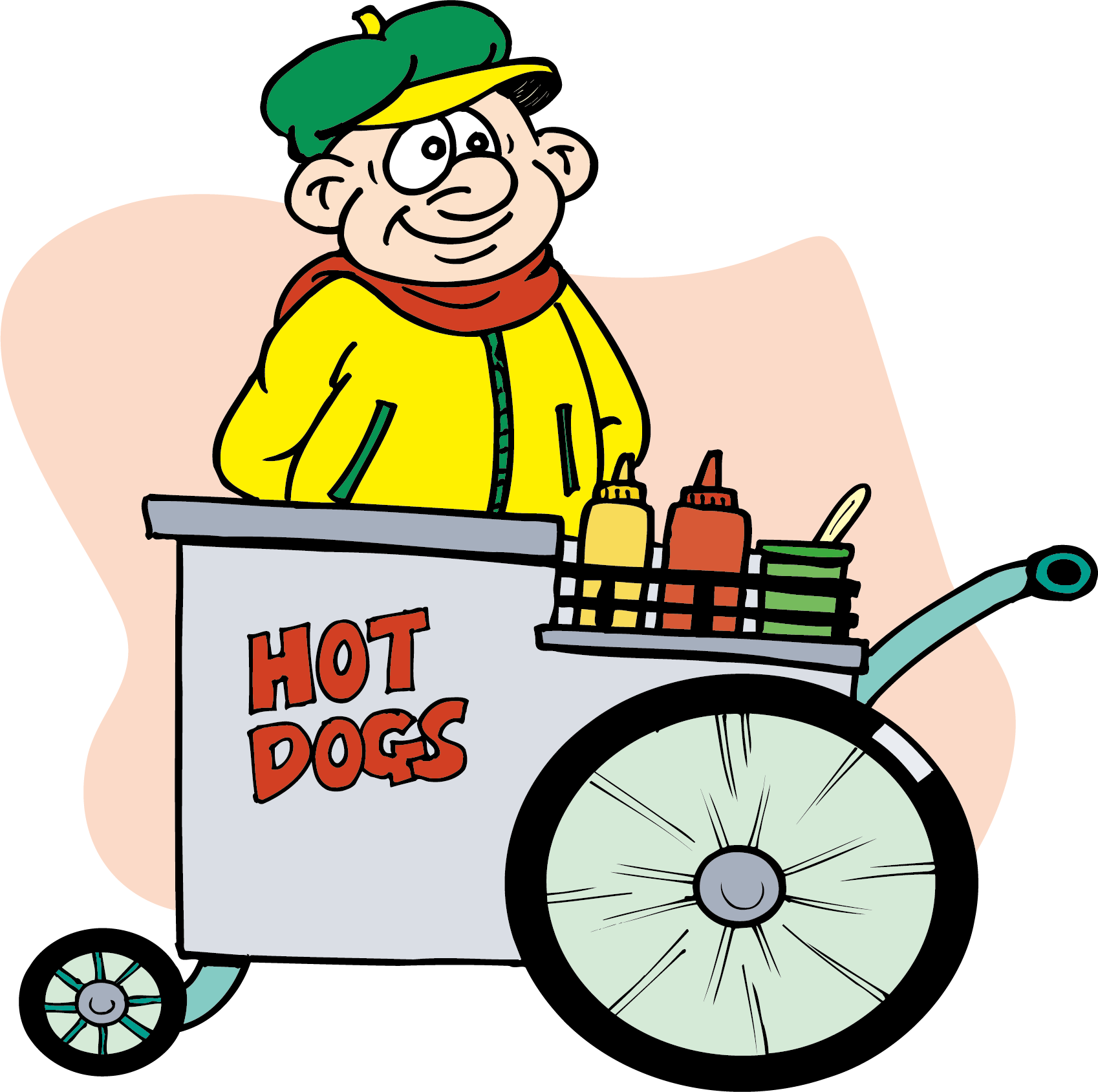 Hot Dog Cart Street Food Hot Dog Stand Clip Art - Hot Dog Cart Street ...