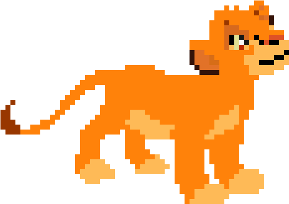 Simba Pixel Art By Brony57 - The Lion King - (580x420) Png Clipart Download