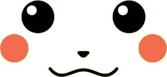 Pikachu Face Clipart - (532x246) Png Clipart Download