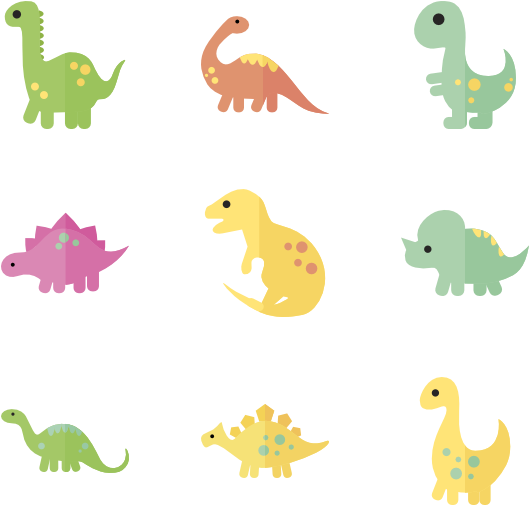 Dinosaur Set 30 Icons - Dinosaur Png - (600x564) Png Clipart Download