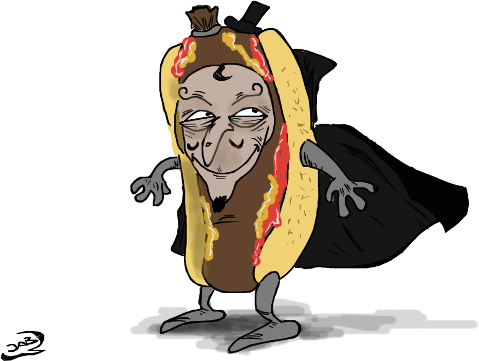 Evil Hotdog By Jabd - Hot Dog - Full Size PNG Clipart Images Download