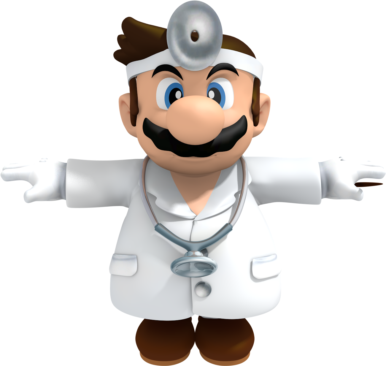 Mario Classic - Dr Mario 3d Model - (1500x1500) Png Clipart Download