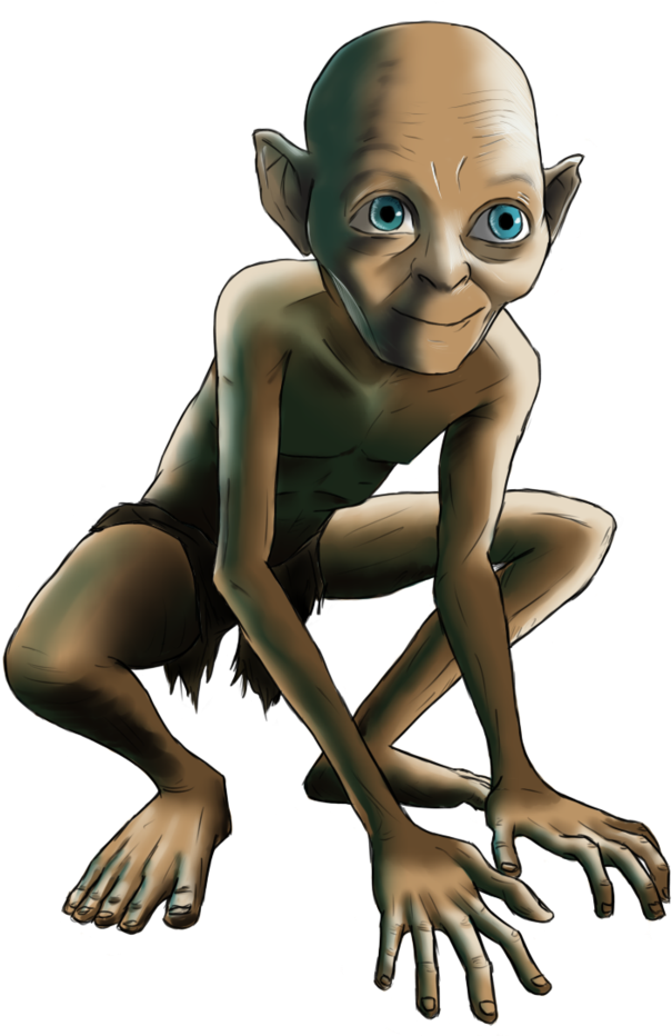 Gollum Clipart - Gollum The Hobbit Clipart - (774x1032) Png Clipart ...