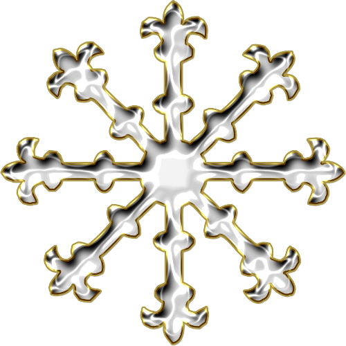 Christmas Snowflake Clipart Download - Cross - (500x500) Png Clipart ...