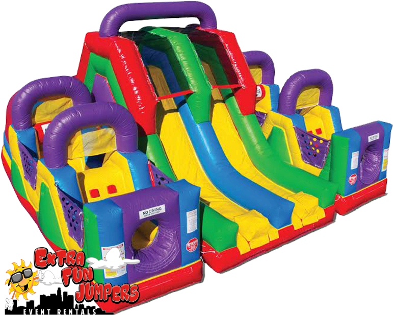 From N-flatables - Wacky Chaos Jr Obstacle - (816x643) Png Clipart Download