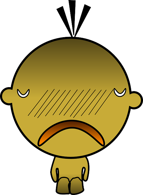 Unhappy Character, Man, Figure, Abstract, Yellow, Sad, - Clip Art ...