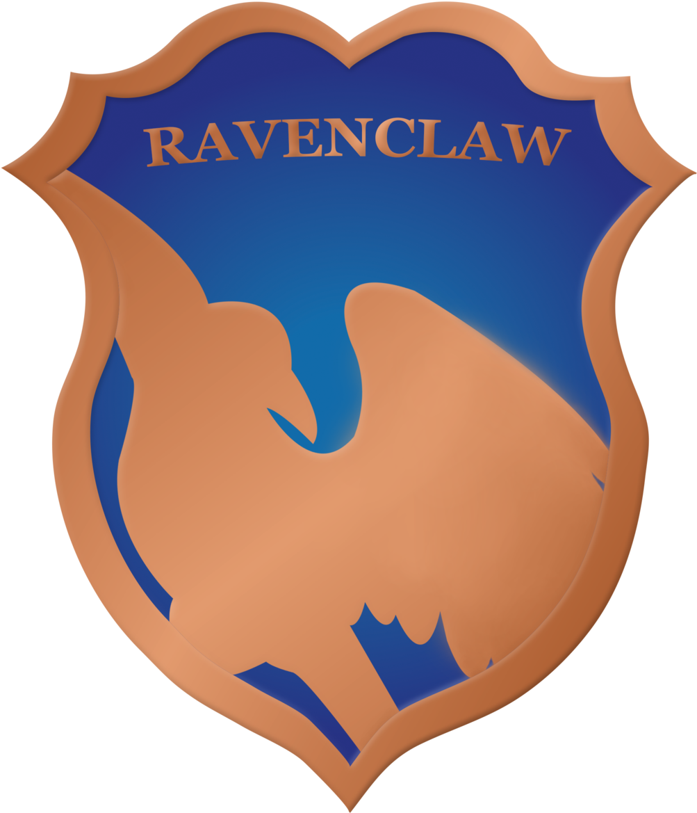 Ravenclaw Crest Badge - Raven Claw Crest Sketch - (1024x1262) Png ...