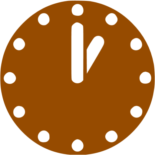 Time Icon Png Brown - (512x512) Png Clipart Download