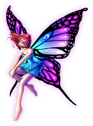 Fairy-flying - Transparent Fairies - (420x464) Png Clipart Download
