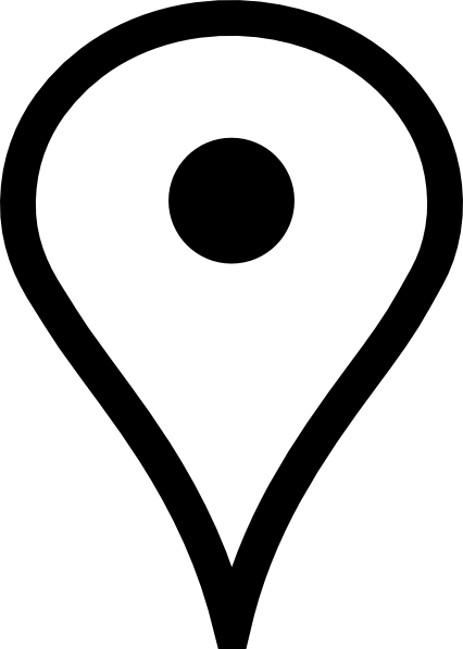 Google Map Icon White Png - (426x597) Png Clipart Download