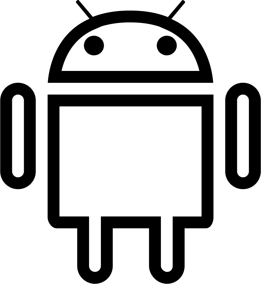 Png File - Android Logo Outline - (900x981) Png Clipart Download