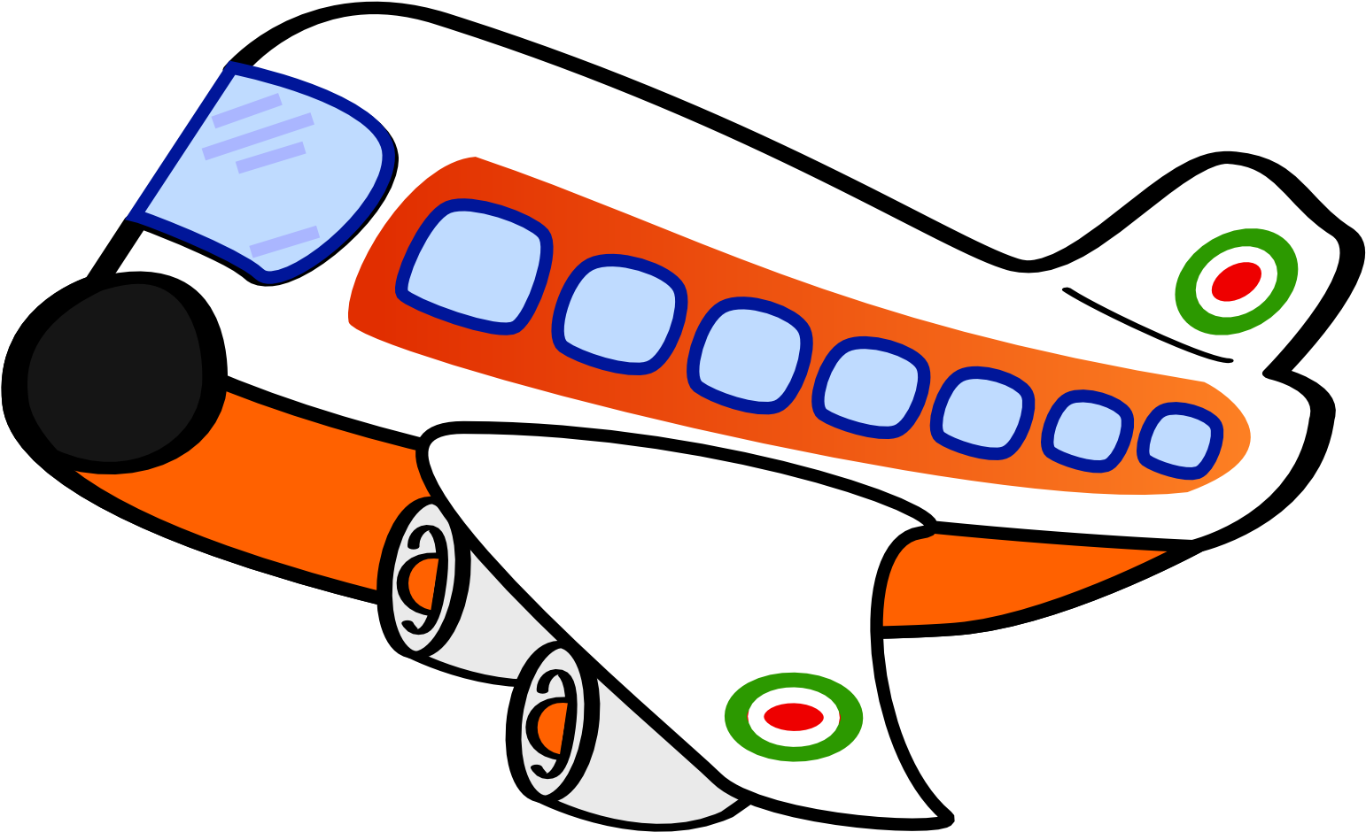Eroplano Clipart - Airplane Cartoon No Background - (1969x1432) Png ...