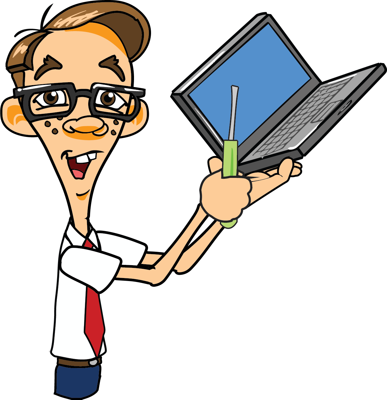 Nerd Cartoon Png - (1294x1338) Png Clipart Download