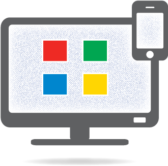 Microsoft - Computer Monitor - (353x350) Png Clipart Download