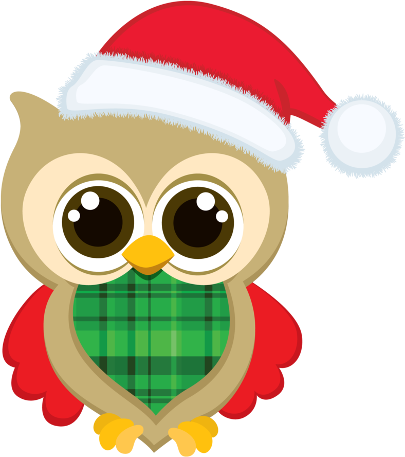 Images Of Owls Clipart - Cute Owl Christmas Clip Art - Full Size PNG ...
