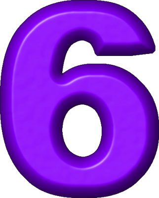 Purple Clipart Number 6 - Purple Number 6 Clipart - (322x400) Png ...