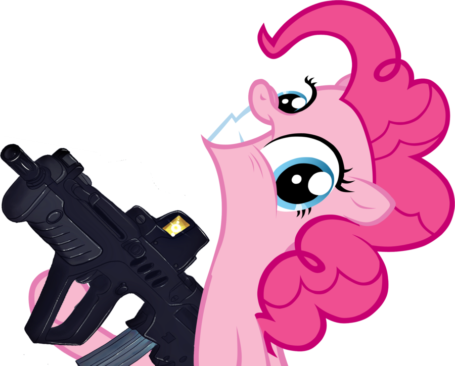 Pinkie W/ Gun By Evilbob0 - My Little Pony Song - (900x725) Png Clipart ...