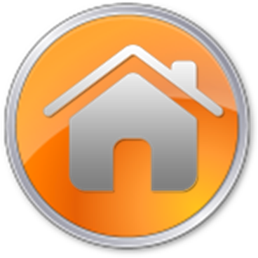 Home - Orange Home Icon Png - (368x368) Png Clipart Download