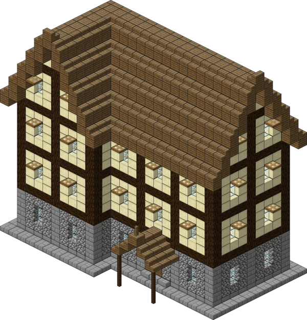 2 Kbyte, V - Minecraft Large Village House Blueprints - (600x625) Png ...