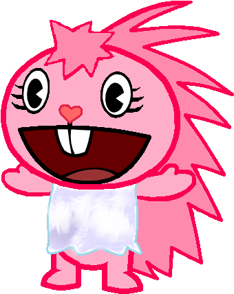 Pink Porcupine - Happy Tree Friends Pink - (369x448) Png Clipart Download