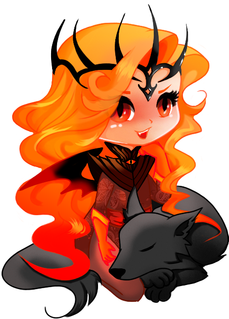 Chibi Mairon / Sauron - Cartoon - (487x649) Png Clipart Download