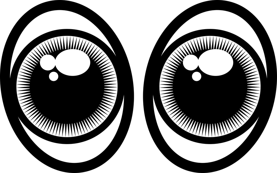 Fish Eyes Cliparts 26, - Oval Eye Clipart - (960x599) Png Clipart Download
