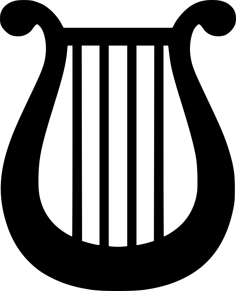 Lyre Instrument Comments - Line Drawing Of A Lyre - (796x980) Png ...