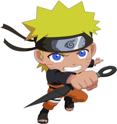 Chibi Naruto Cs - Naruto Kawaii Chibi Png - (450x500) Png Clipart Download
