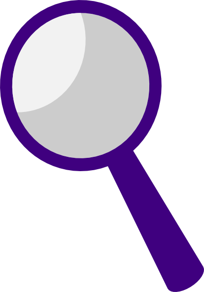 Magnifying Glass Clip Art At Clker - Magnifying Glass Icon Purple ...